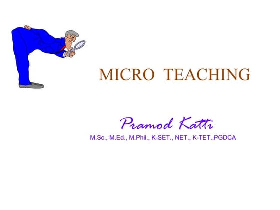 Microteaching | PPT | Homework and Study | Education