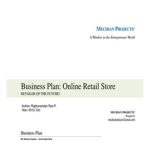 Easy Shoppe - Business Plan Draft | PDF