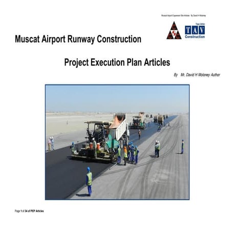 Runway construction project execution plan | PDF