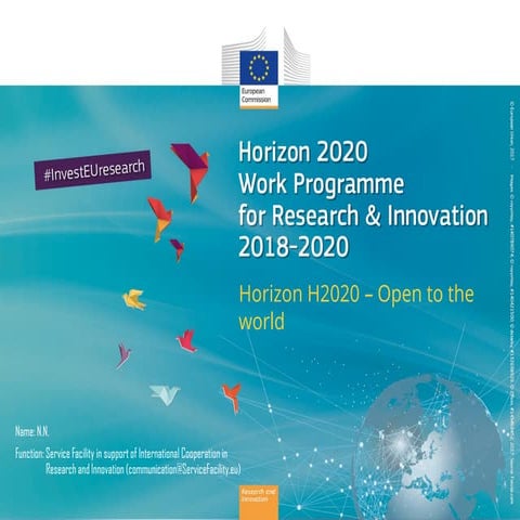 Horizon H2020 – Open to the world | PPT