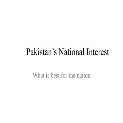 Introduction to National Interest, it's Nature, Definition, and Types ...