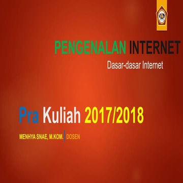 01 pengenalan dasar internet | PPT