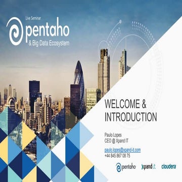 Live Seminar Pentaho & Big Data Ecosystem UK | PPT