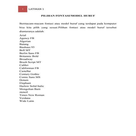 01 pilihan fontasi | PDF