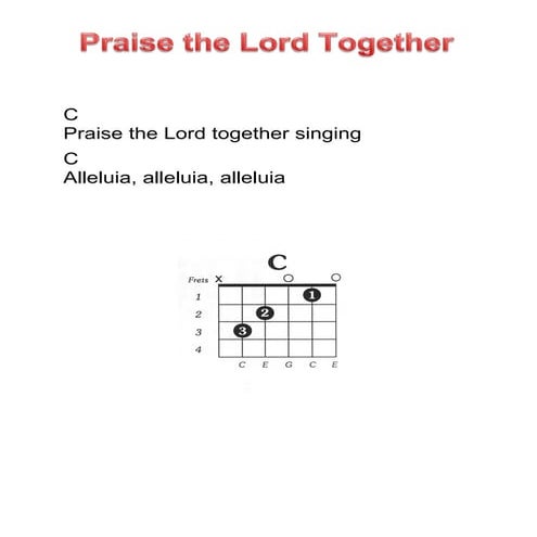 Song "Praise the Lord Together" | PDF