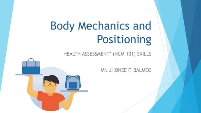 Body Mechanics and Ergonomics.pptx