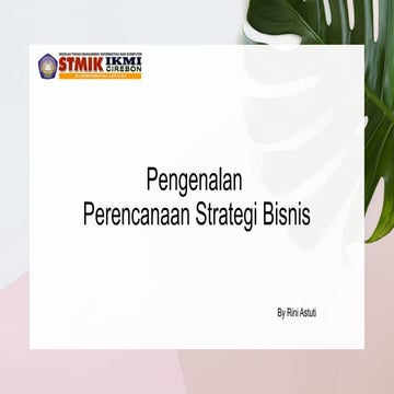 PSB Pendahuluan Perencanaan Strategi Bis nis | PPTX
