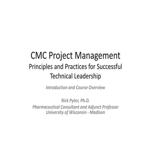 CMC Project Management | PDF
