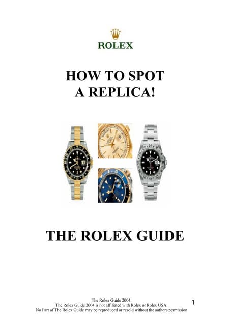 Rolex Science: Reference Code (1) | PDF