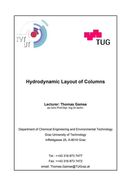 Trays in distillation column | PPTX