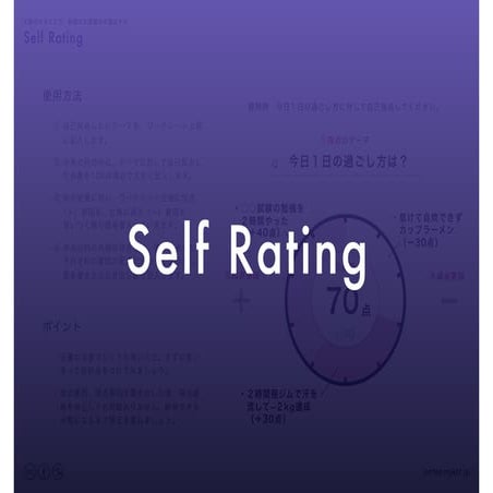 Self Rating | PPT