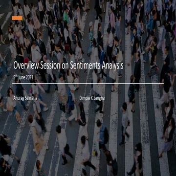 Overview to Sentiments Analysis | PDF | Artificial Intelligence ...