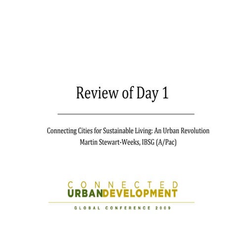 Martin Stewart-Weeks - Intro to Day2 and Review Of Day1 | PDF