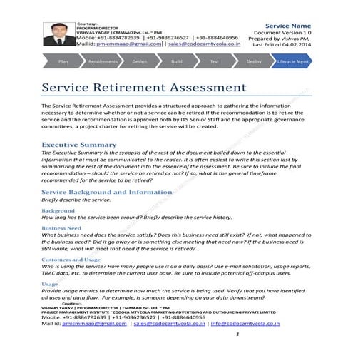 01 service retirement assessment-CMMAAP-PMI | PDF