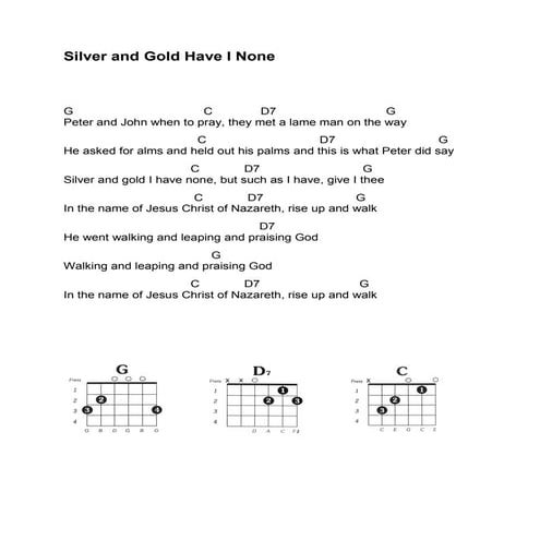 Song "Silver & Gold" | PDF