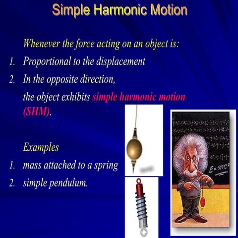 Simple Harmonic Motion.ppt | Free Download