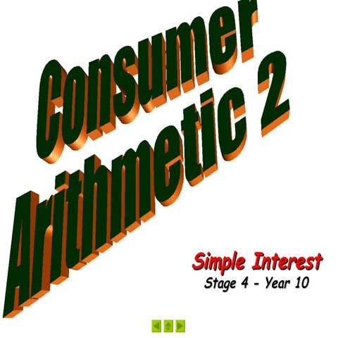 simple interest | PPT | Personal Investing | Personal Finance