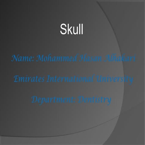 anatomy of head and neck | PPT