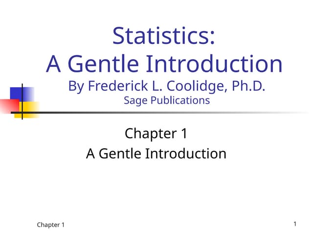 statistics and probability a gentle introduction | PPT statistics and probability a gentle introduction | PPT