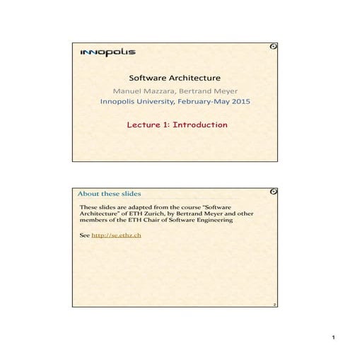 Software Architecture | PDF