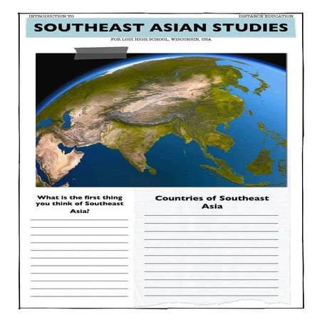 Intro to southeast asian studies pdf | PDF