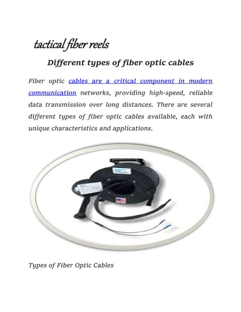 tactical fiber reels | PPT