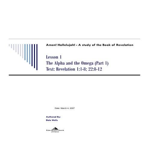 01 the alpha and the omega (part1) | PDF