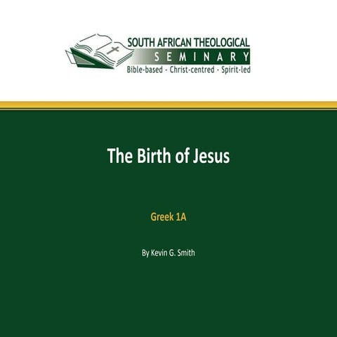 01 The Birth of Jesus | PPTX