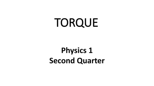 Torque | PPTX