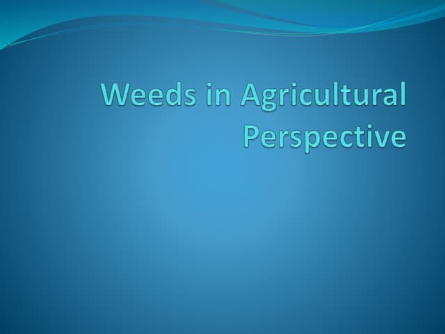 Practice weeding and cultivation | PPTX | Agriculture | Industries
