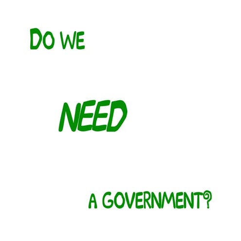 01 Why do We Need Government | PPT
