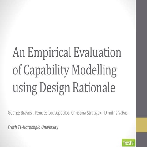 COBI 2014 - An Empirical Evaluation of Capability Modelling using ...