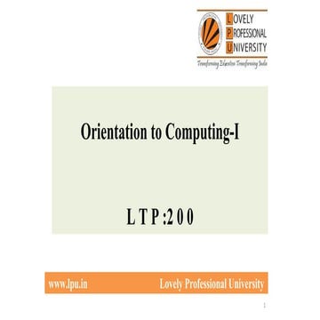 01 zero lecture lovely professional university CSE111.pptx | Free Download