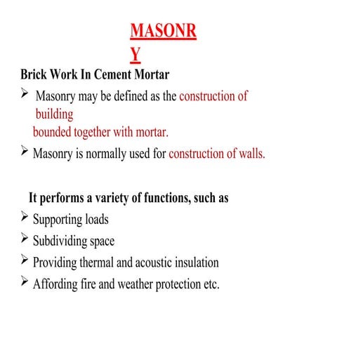 Civil Engineering Brick & Stone masonry.pptx