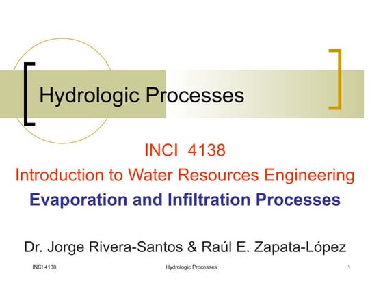 INFILTRATION PPT | PPTX | Geography | Science