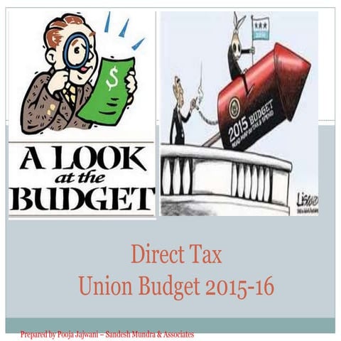 Union Budget on Direct taxes | PPTX