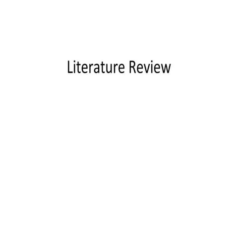 02. lit review | PPT
