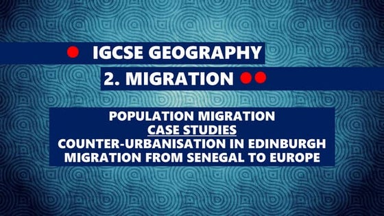 CAMBRIDGE AS GEOGRAPHY - CASE STUDY: MEXICAN MIGRATION TO USA | PPT