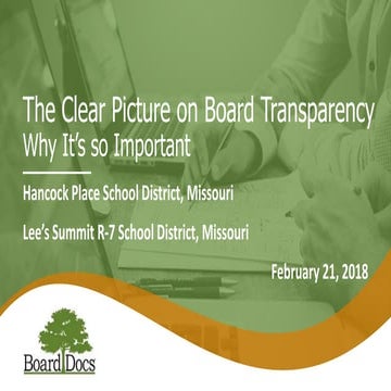 The Clear Picture on School Board Transparency: Why It’s so Important ...