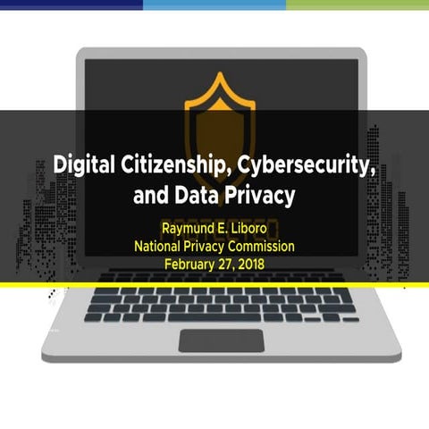 Digital Citizenship Cybersecurity and data privacy | PPT