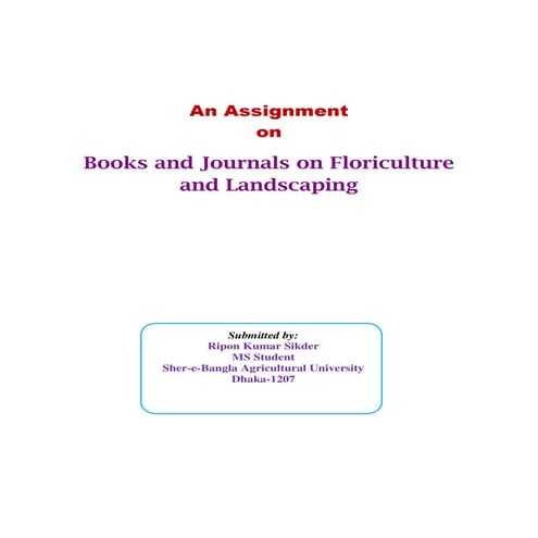 02. Books and journals of horticulture and landscaping | PDF