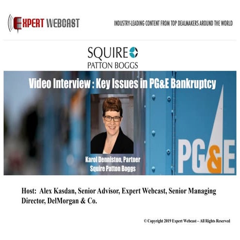 Expert Webcast Interview with Karol Denniston of Squire Patton Boggs ...