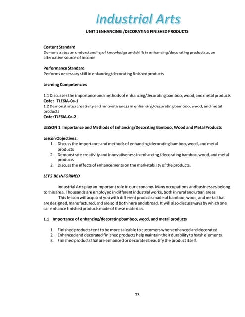 Importance and Methods of Enhancing/Decorating Finished Products | PPT