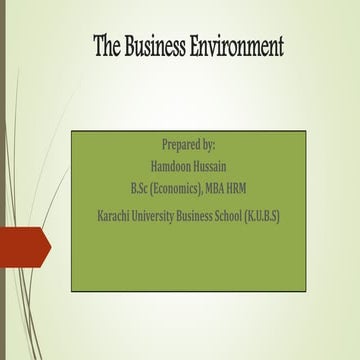 02. The Business Environment | PPTX