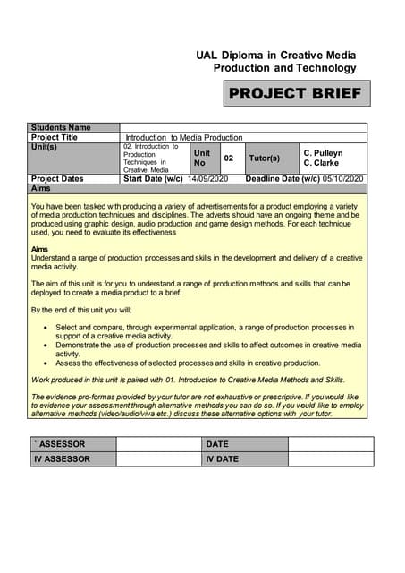 Pre production techniques | PDF