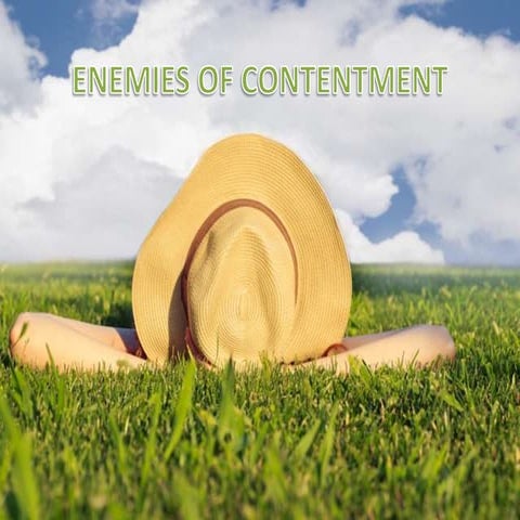 Contentment: The Needed Virtue | PPTX