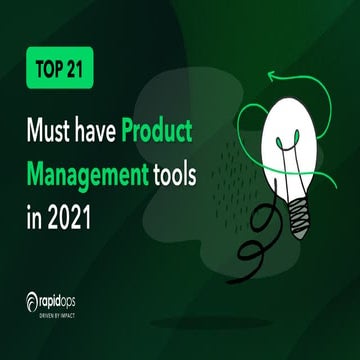Must have Product Management Tools in 2021 | PDF
