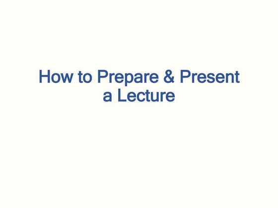 Effective Presentation skills | PPT