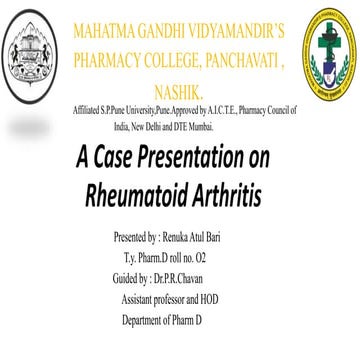 Rheumatoid arthritis......pptx