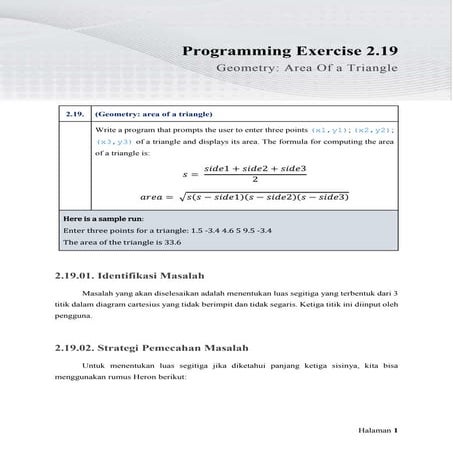 02.19. Menentukan Luas Segitiga Sembarang Menggunakan Bahasa ...